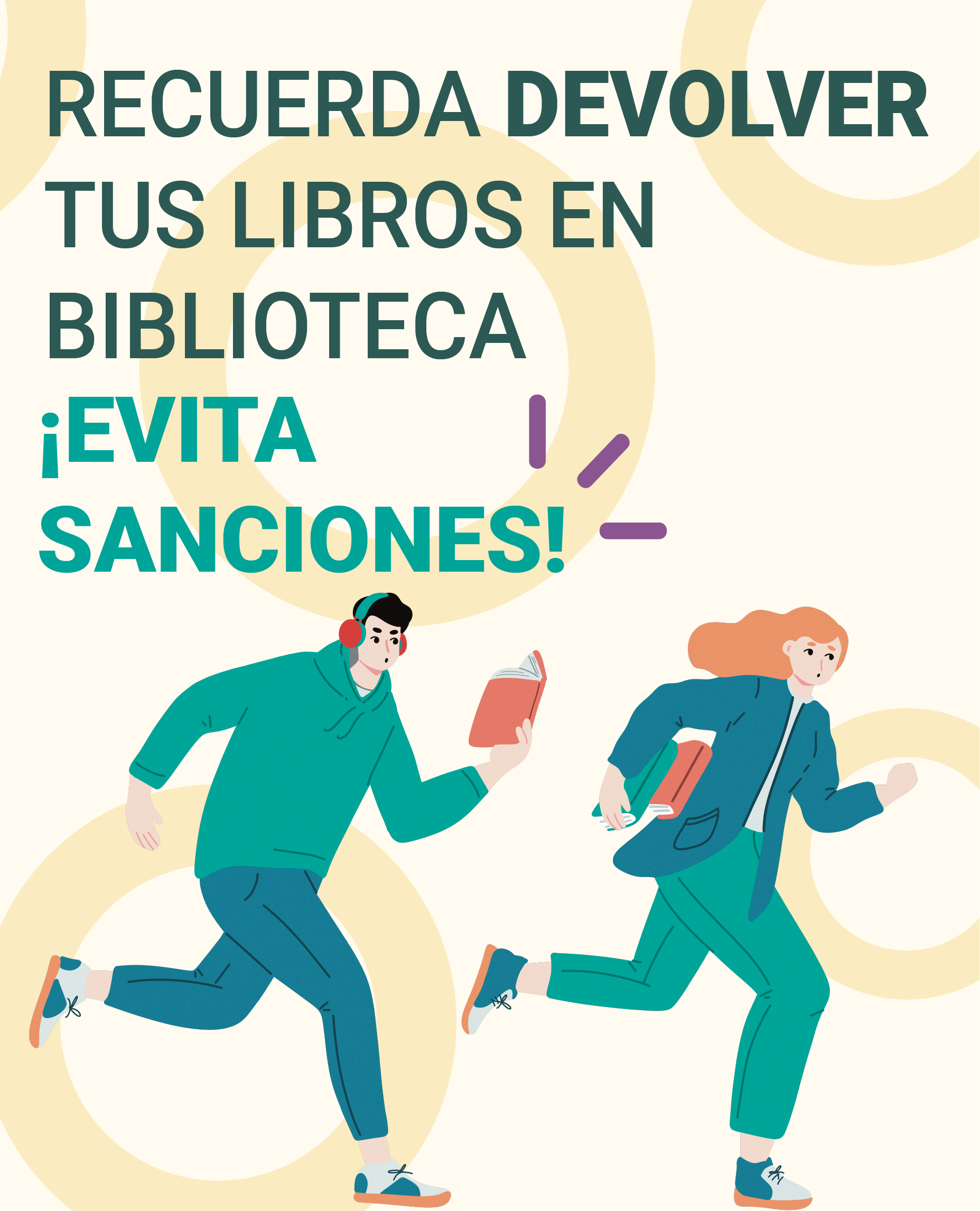 ¡Devuelve tu libro a tiempo y evita sanciones! | Biblioteca
